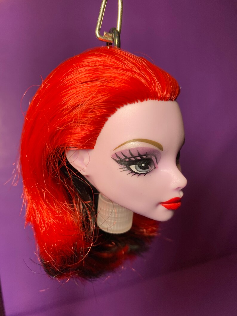 Monster High Operetta Red Hair Custom Doll Head Hidden Secret Diversion ...