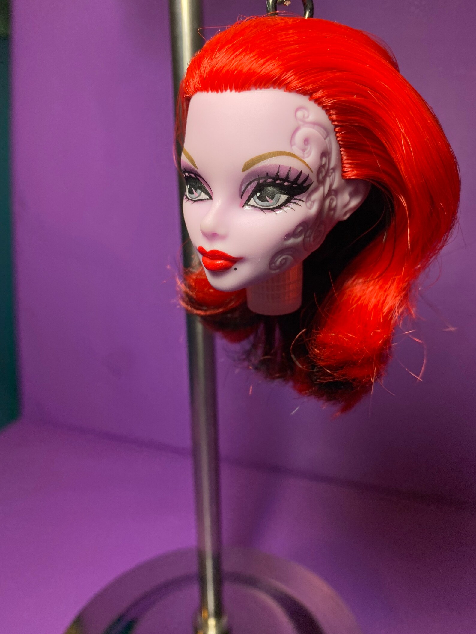 Monster High Operetta Red Hair Custom Doll Head Hidden Secret - Etsy