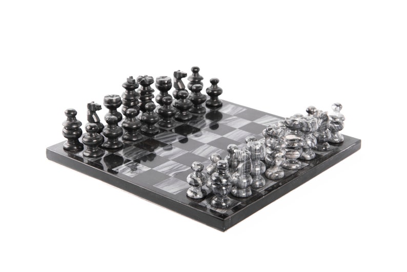 Marble Chessboard White/brown Game Set, Pieces, Chess, Marble ...