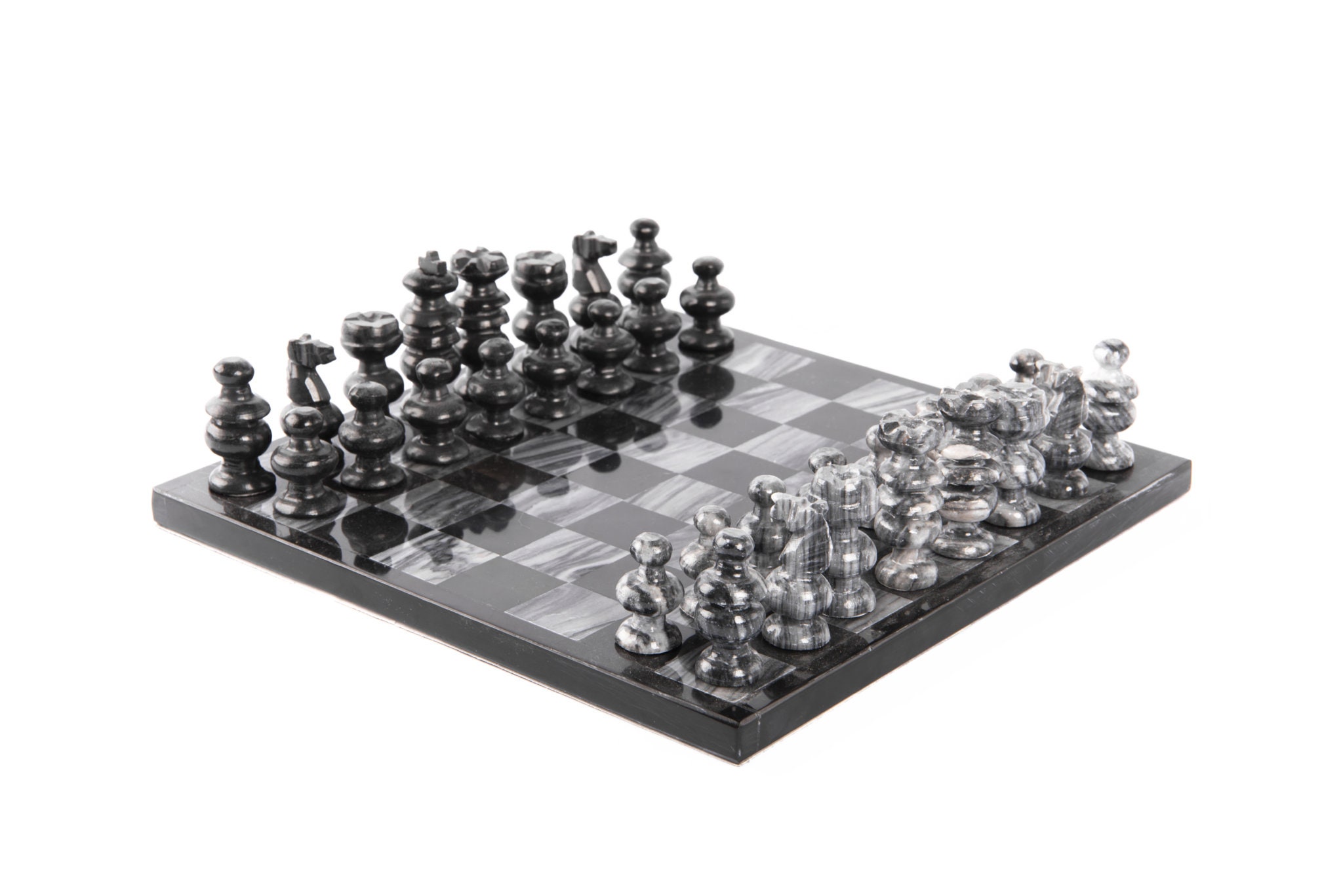 Marble Chessboard White/brown Game Set, Pieces, Chess, Marble ...