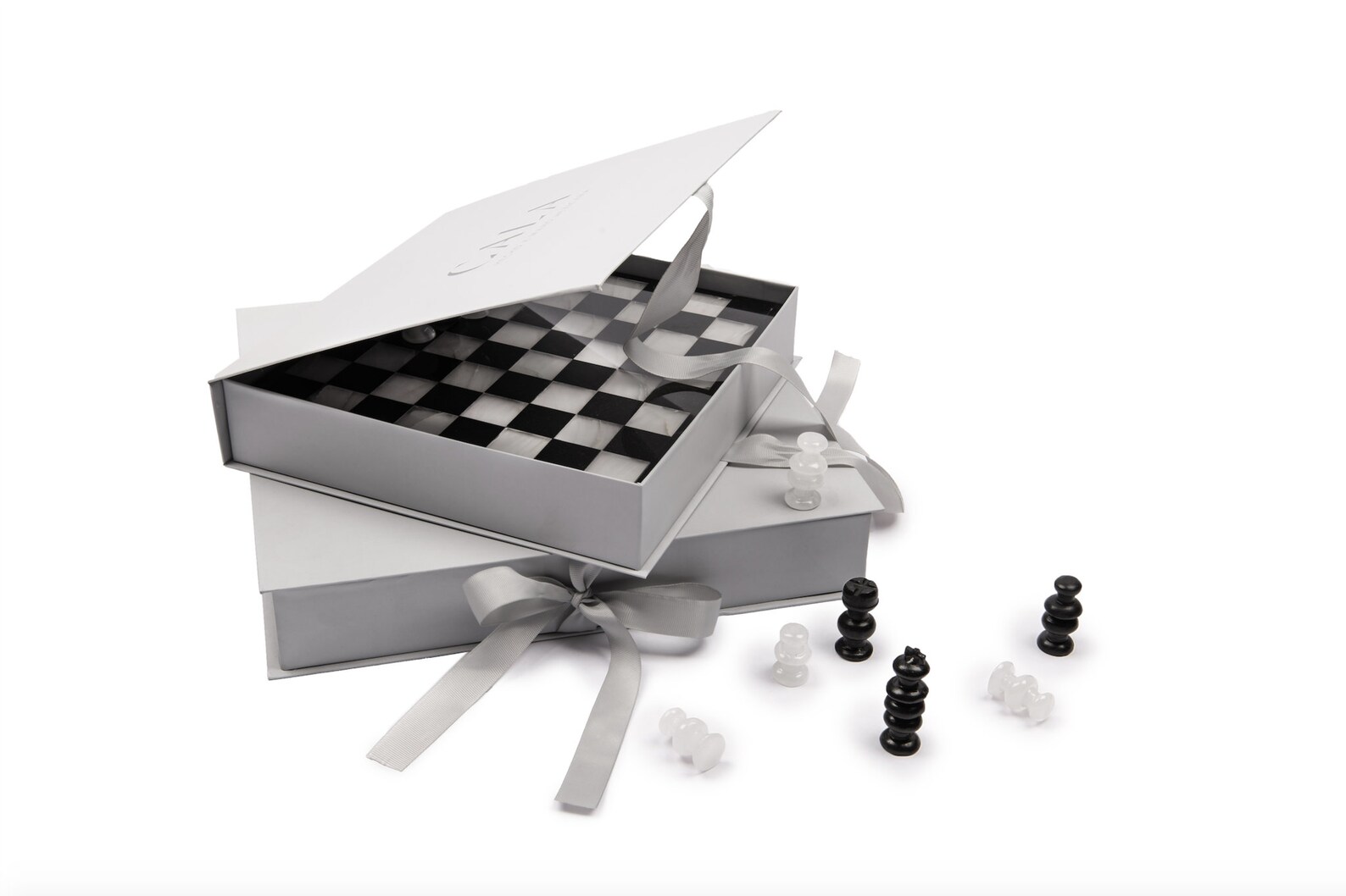 Marble Chessboard - White/brown - Game Set, Pieces, Chess, Marble ...
