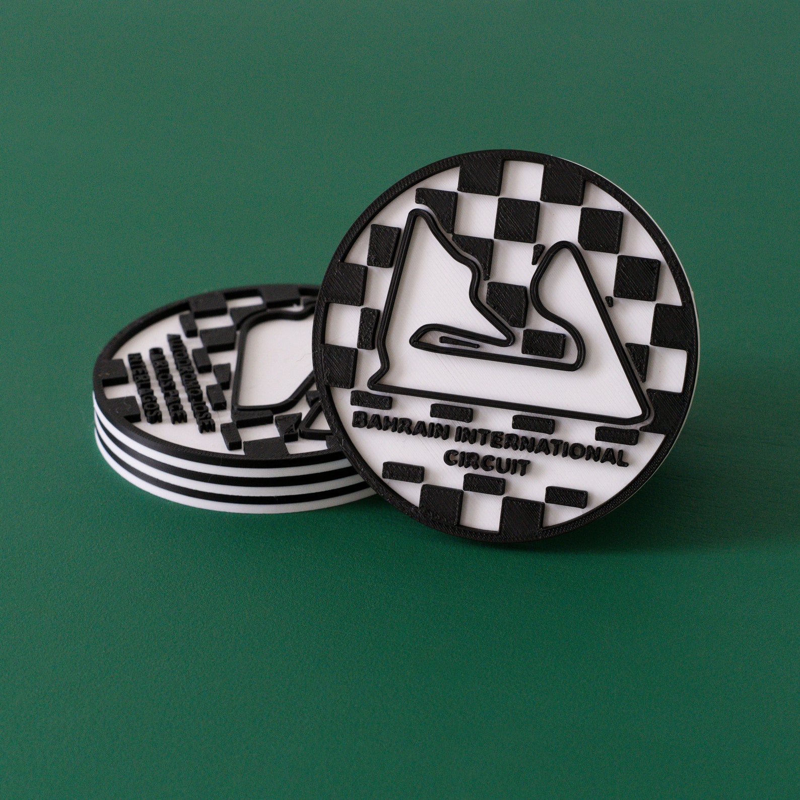 Formula 1 Circuit Inspired Drink Coasters | 3D Printed Coaster Set Gift ...