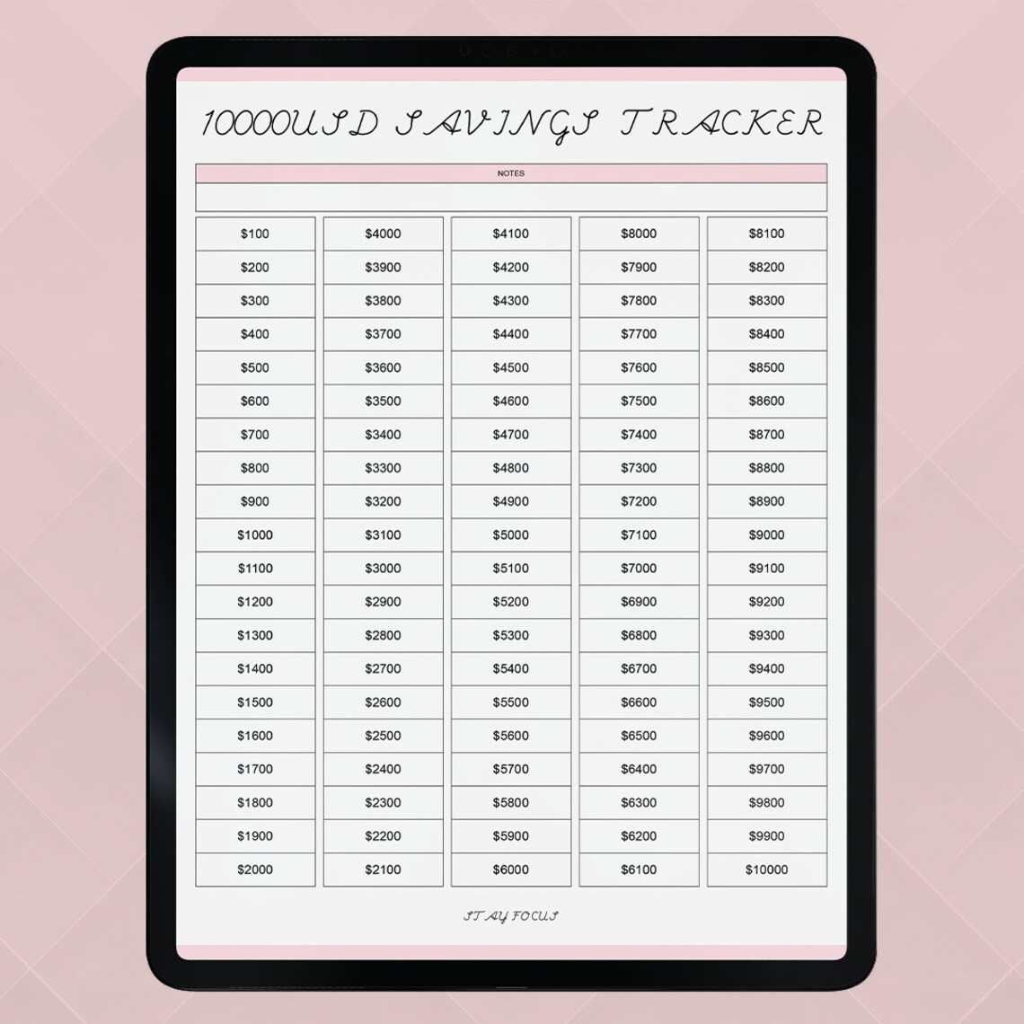 Printable ULTIMATE SAVINGS TRACKER Savings Tracker Savings | Etsy