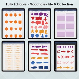 Digital Planner MEGA Kit, Digital Stickers, Sticky Notes, Digital Icons ...