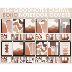 Boho Digital Notebook Covers Planner Covers Minimal - Etsy
