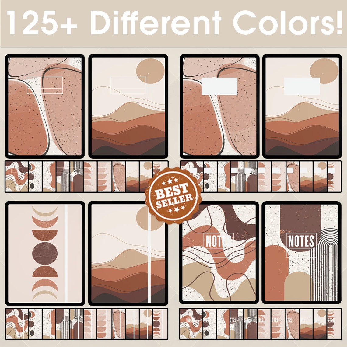 125 MINIMAL BOHO Goodnotes Covers Digital Notebook Cover - Etsy