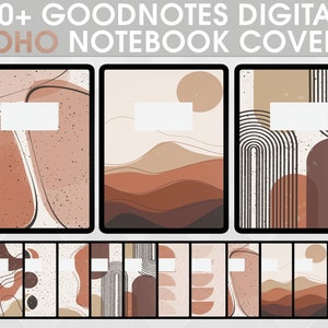 10 MINIMAL BOHO Goodnotes Covers Digital Notebook Cover Boho | Etsy