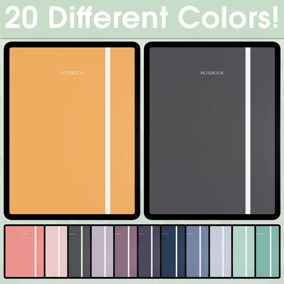 20 PASTEL Goodnotes Covers Digital Notebook Cover Pastel - Etsy