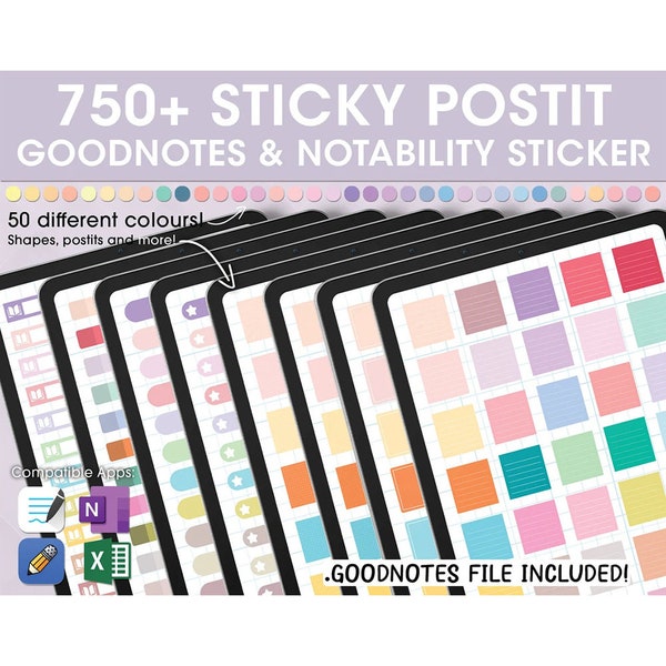 Aesthetic Sticky Notes - Etsy