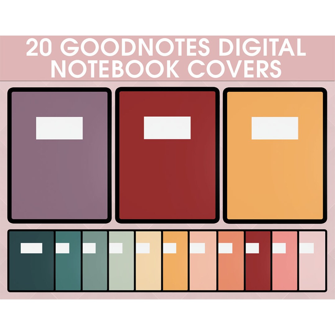 20 PASTEL Goodnotes Covers Digital Notebook Cover Pastel - Etsy