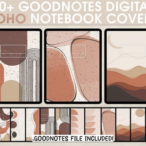 10 MINIMAL BOHO Goodnotes Covers Digital Notebook Cover Boho - Etsy