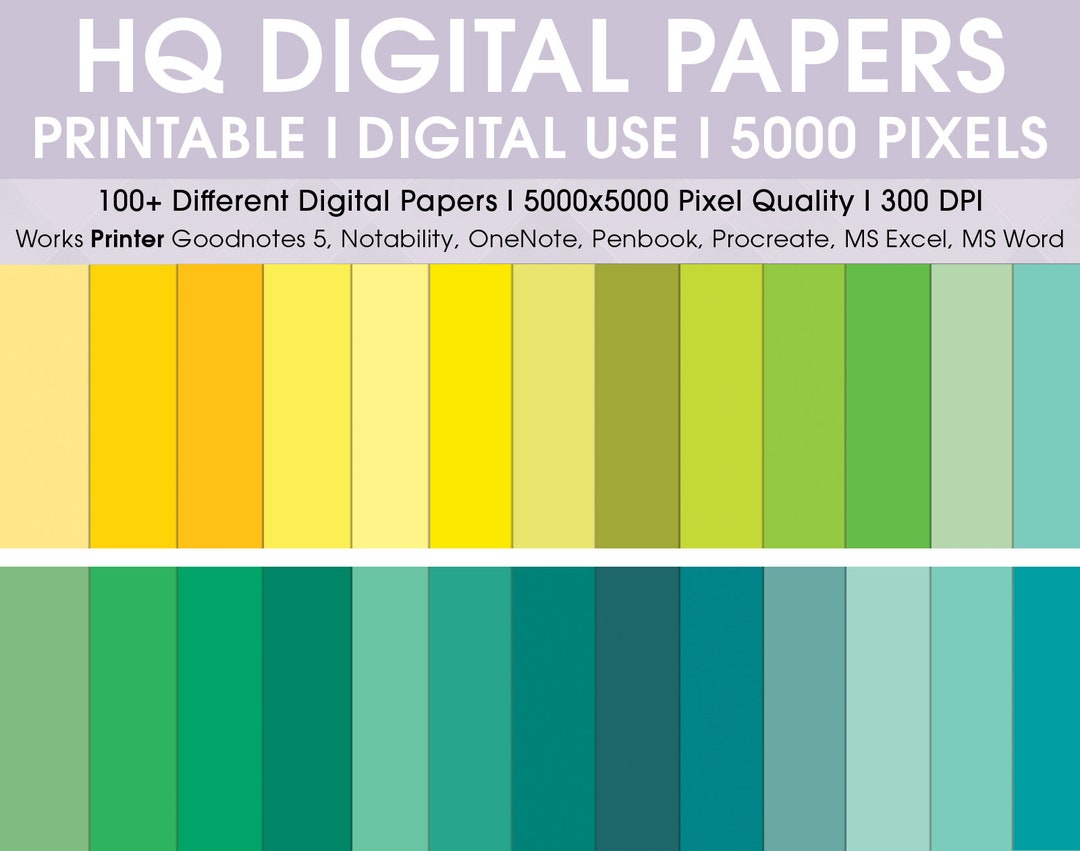 100 Digital Papers Solid Digital Paper Base Paper Digital - Etsy
