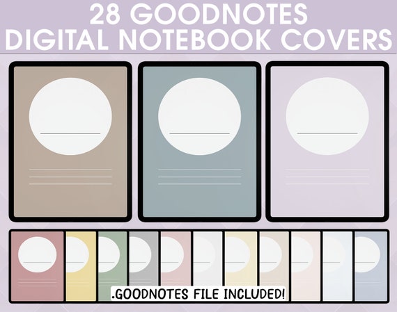 28 MINIMAL Goodnotes Covers Digital Notebook Cover Minimal - Etsy