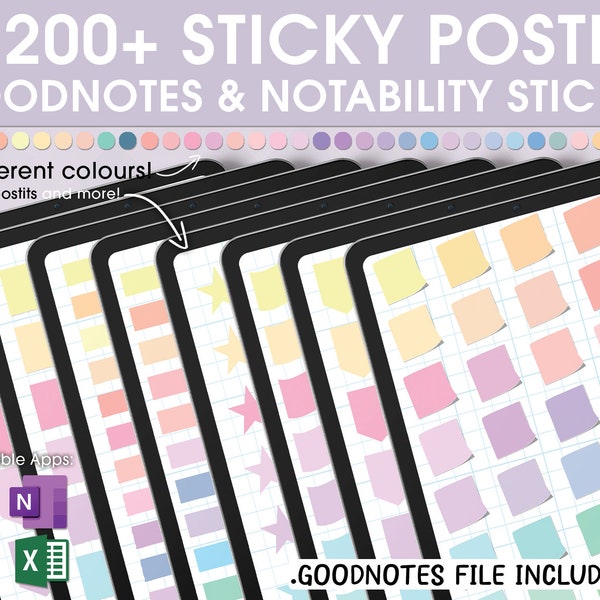 Aesthetic Sticky Notes - Etsy