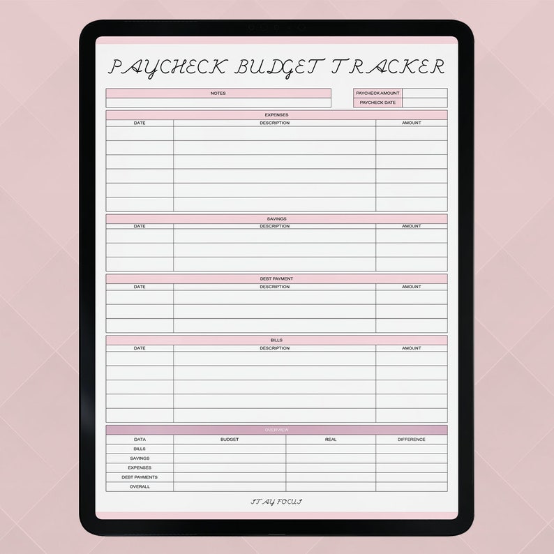 Printable ULTIMATE BUDGET TRACKER Financial Goals Tracker - Etsy