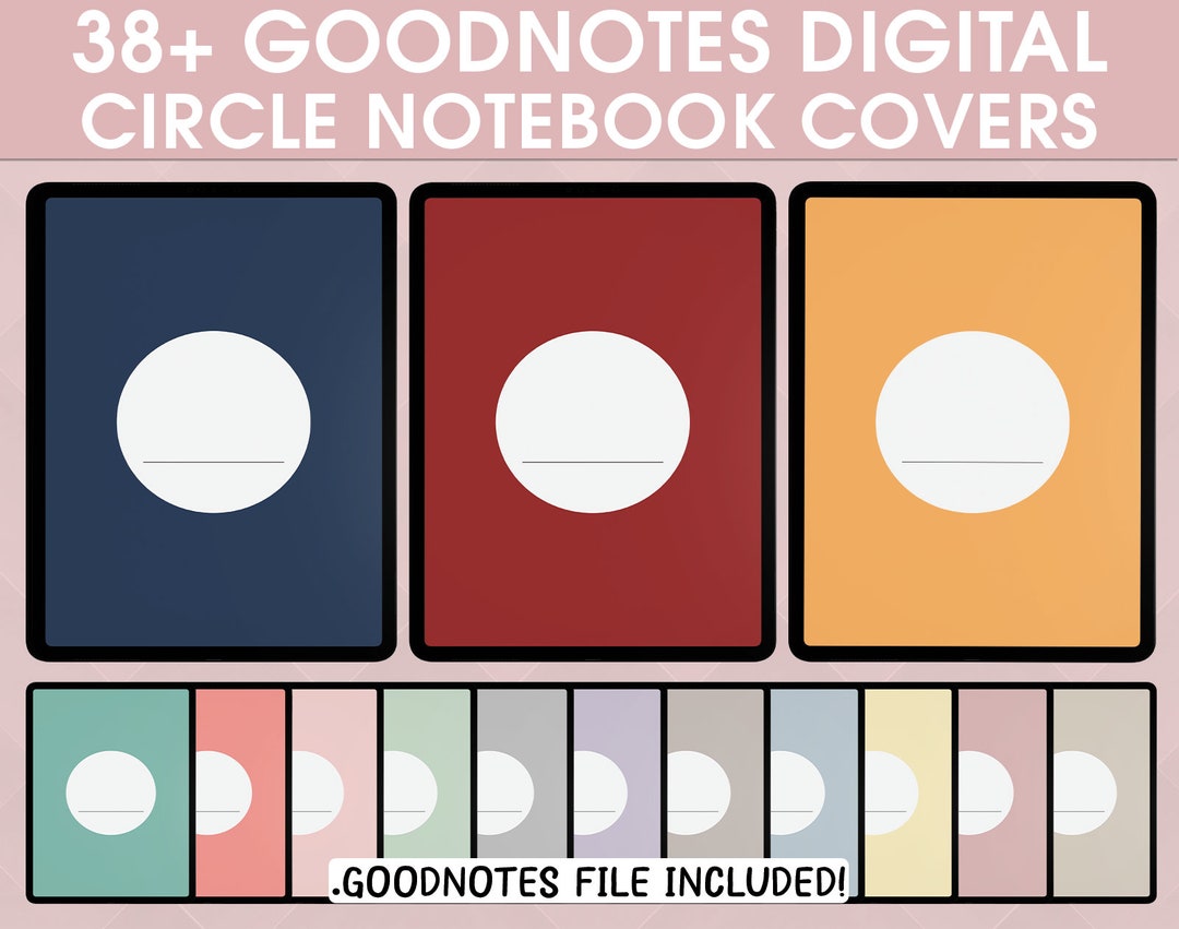 38 Portadas CIRCLE Goodnotes portada de cuaderno digital - Etsy México