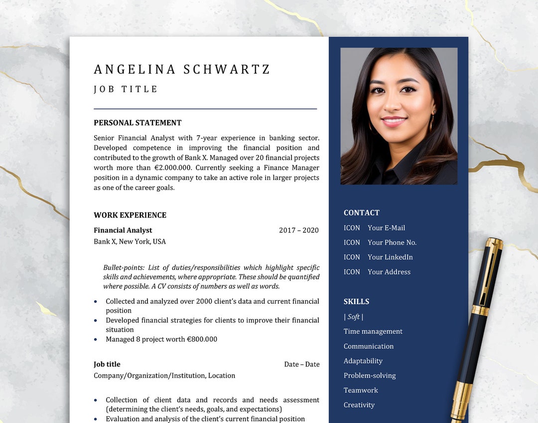 Resume Template, CV Template Word, Modern Resume Template, Curriculum ...