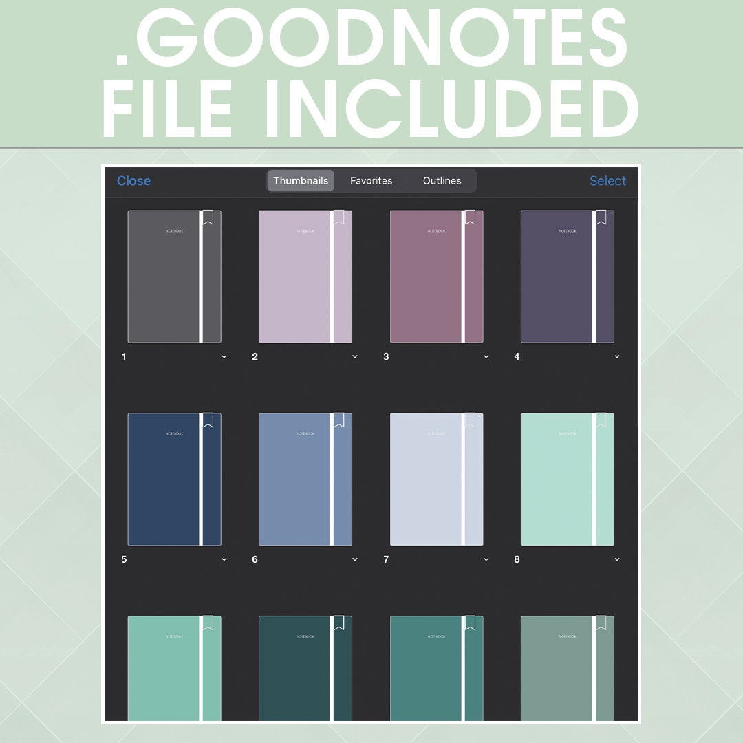 20 PASTEL Goodnotes Covers Digital Notebook Cover Pastel - Etsy
