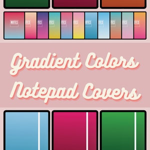 120 GRADIENT Goodnotes Cover Digital Notebook Cover Colorful - Etsy