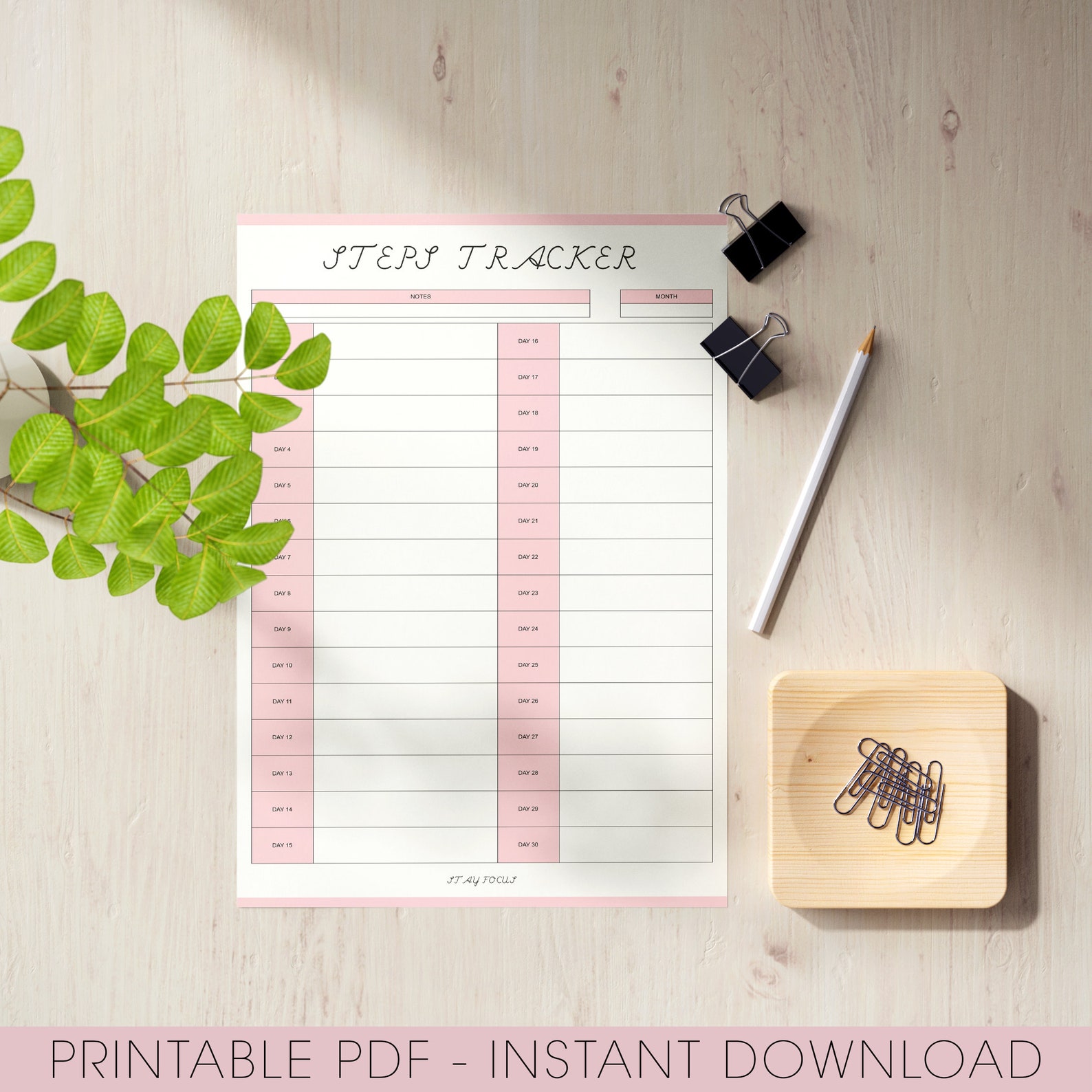 Printable STEPS TRACKER Steps Tracker Steps Tracker Pdf Pdf - Etsy
