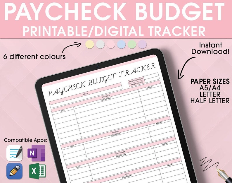 Printable ULTIMATE BUDGET TRACKER Financial Goals Tracker - Etsy