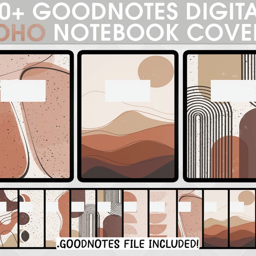 10 MINIMAL BOHO Goodnotes Covers Digital Notebook Cover Boho - Etsy