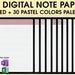30 PASTEL DIGITAL NOTEPAD Sheet Goodnote Sheet Notability - Etsy
