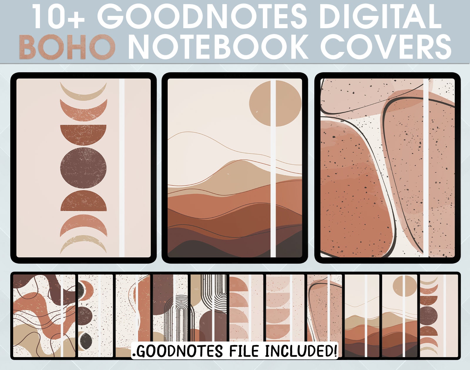 10 MINIMAL BOHO Goodnotes Covers Digital Notebook Cover Boho - Etsy