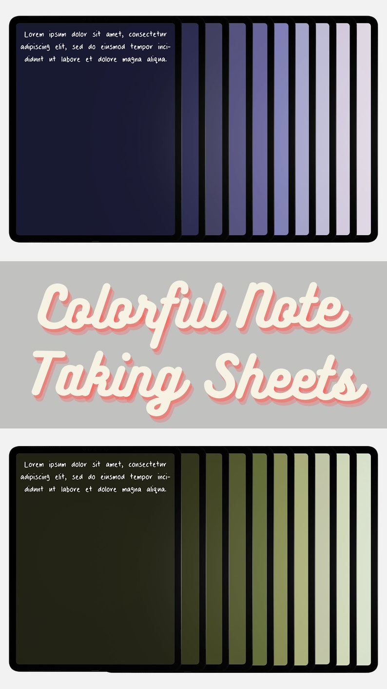 40 DIGITAL NOTEPAD SHEET Goodnotes Sheet Notability Sheet | Etsy