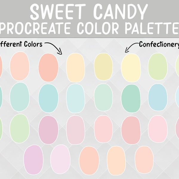 Candy Color Palette - Etsy