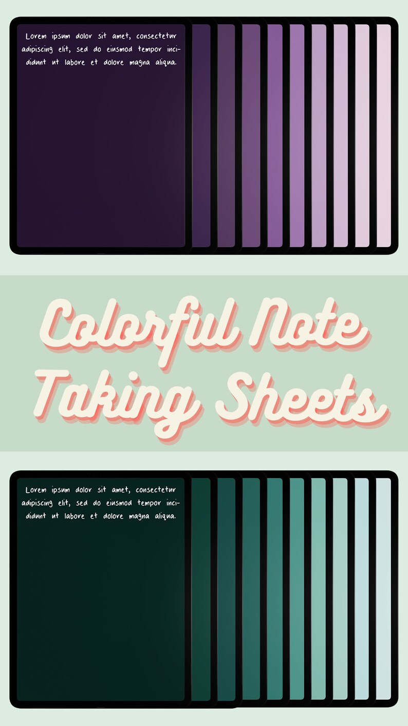 40 DIGITAL NOTEPAD SHEET Goodnotes Sheet Notability Sheet | Etsy