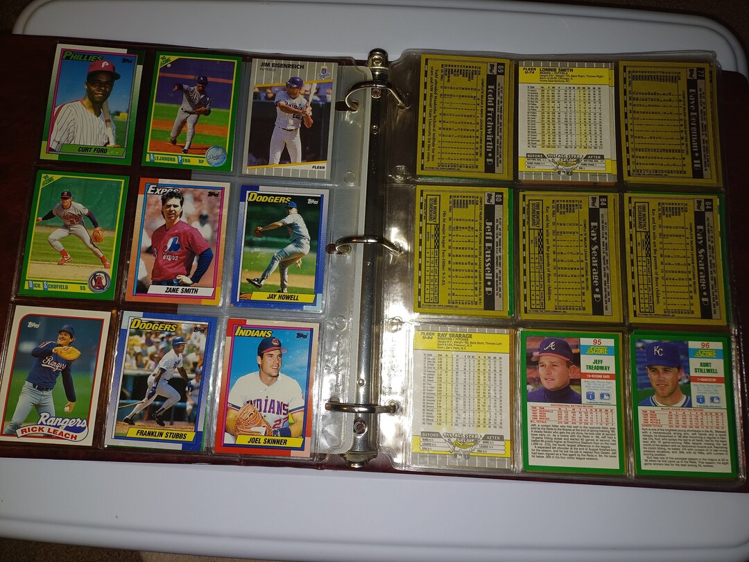 1980s & 1990s Sport Card Collection Binder 22 Pages - Etsy
