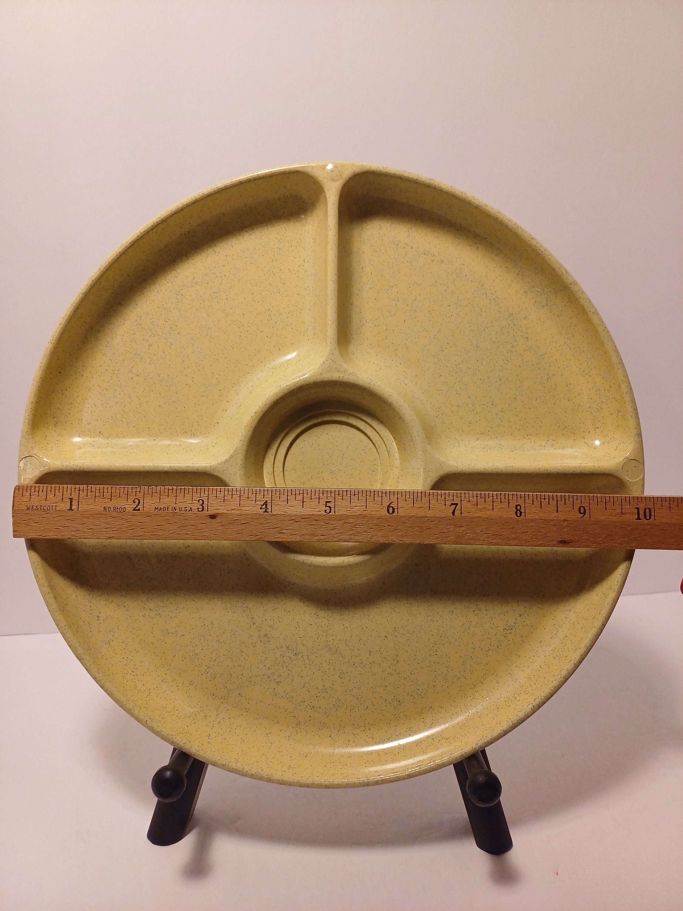 Vintage Mid Century Gothamware Divided Plastic Plates W/specks - Etsy