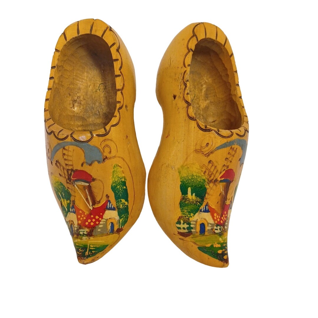 Holland Wooden Miniature Clogs 7.5 Windmill Decorative Wall Hanging - Etsy