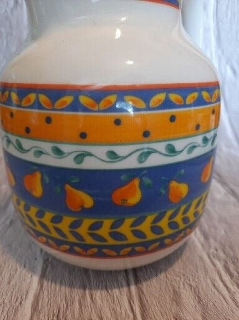 Furio Home Pitcher 64 Oz Summer Pears Portugal 7.5 Perfect Condition - Etsy