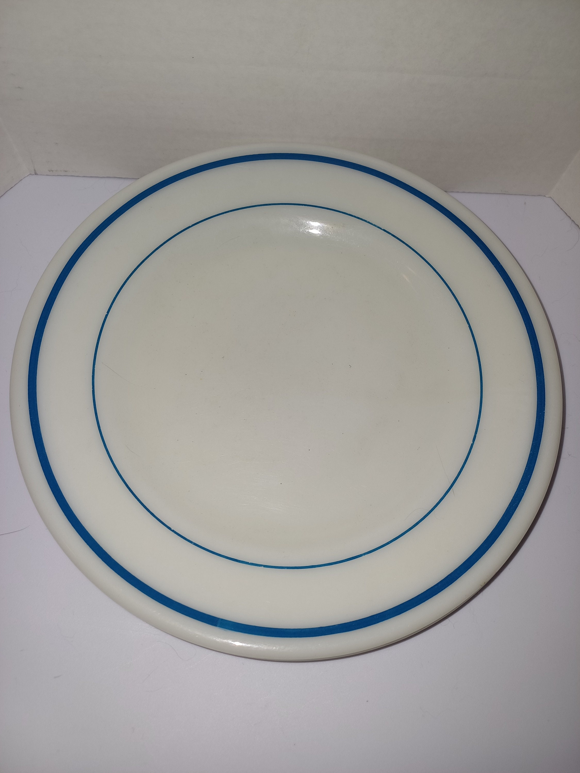 PYREX Tableware 3 Salad Plates Blue Stripes 703-37 by Corning USA - Etsy