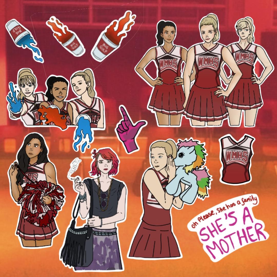 GLEE UNHOLY TRINITY Sticker Set - Etsy