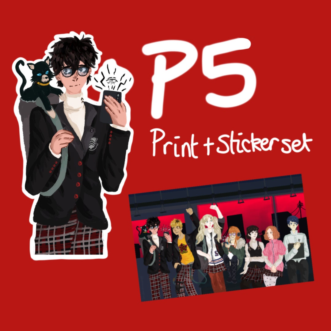 Persona 5 Print and Sticker Set - Etsy