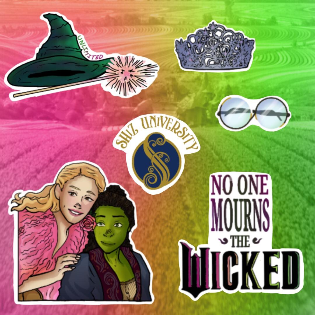 WICKED STICKER Unlimited Elphaba and Galida Sticker - Etsy