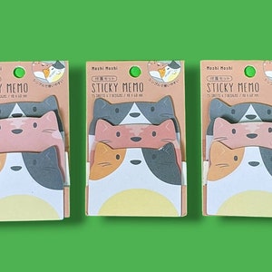 Cat Sticky Notes & Origami Party Bag Filler | Cute Cat Party Favours ...