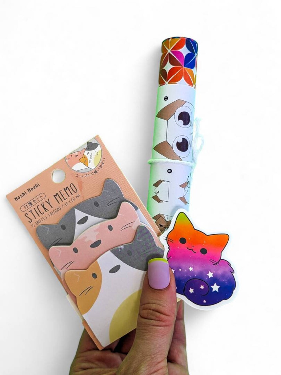 Cat Sticky Notes & Origami Party Bag Filler | Cute Cat Party Favours ...