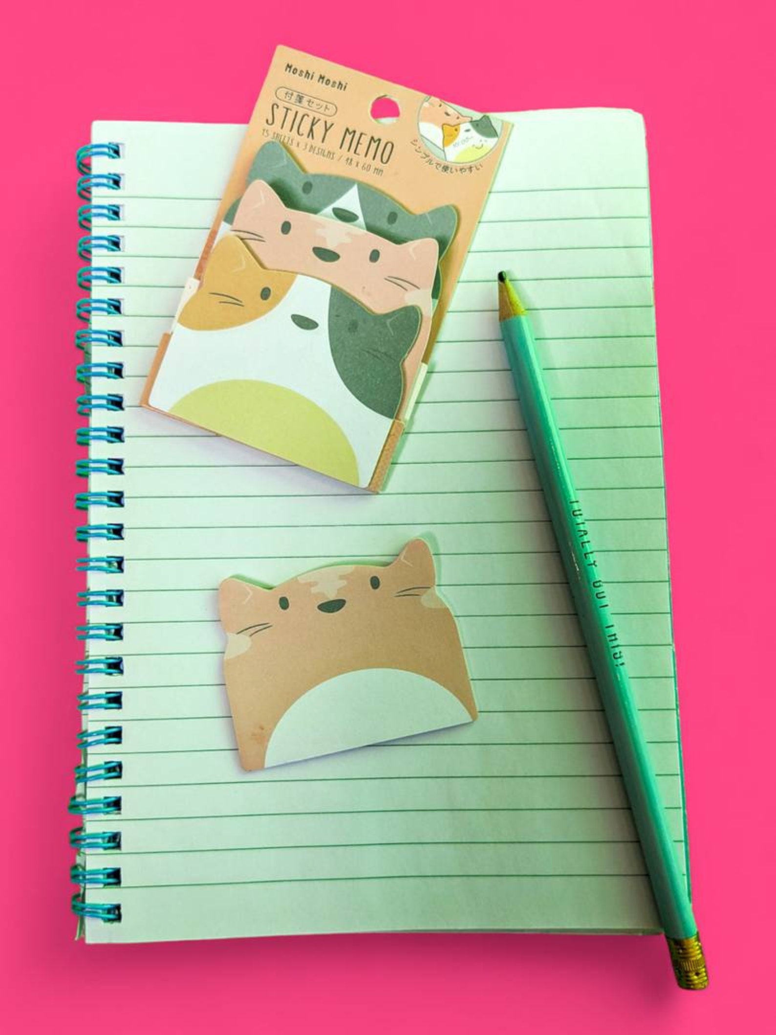Cat Sticky Notes & Origami Party Bag Filler | Cute Cat Party Favours ...