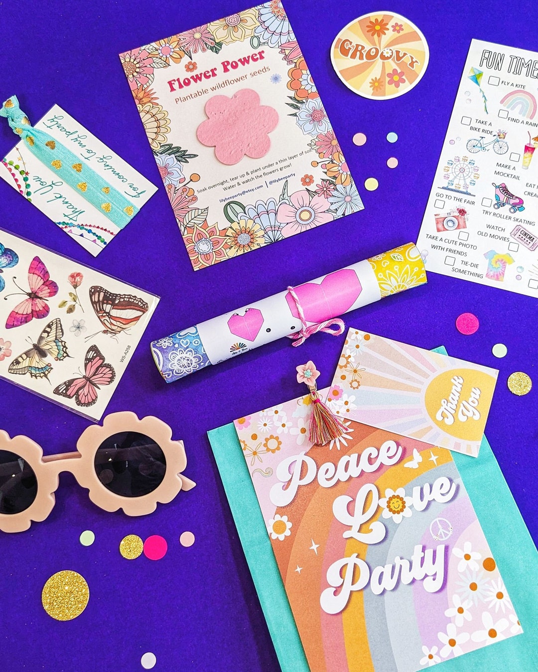 Retro Groovy Party Bag, Girls Filled Party Bags, Tween Party Bags ...