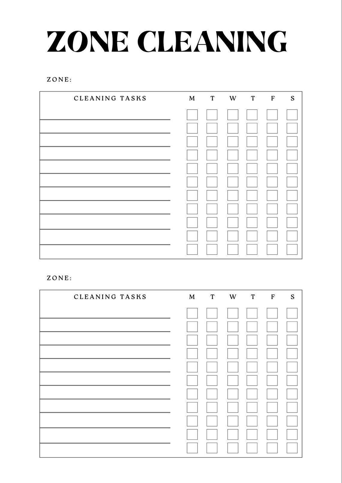 Deep Cleaning Planner for New Year Refresh - Etsy
