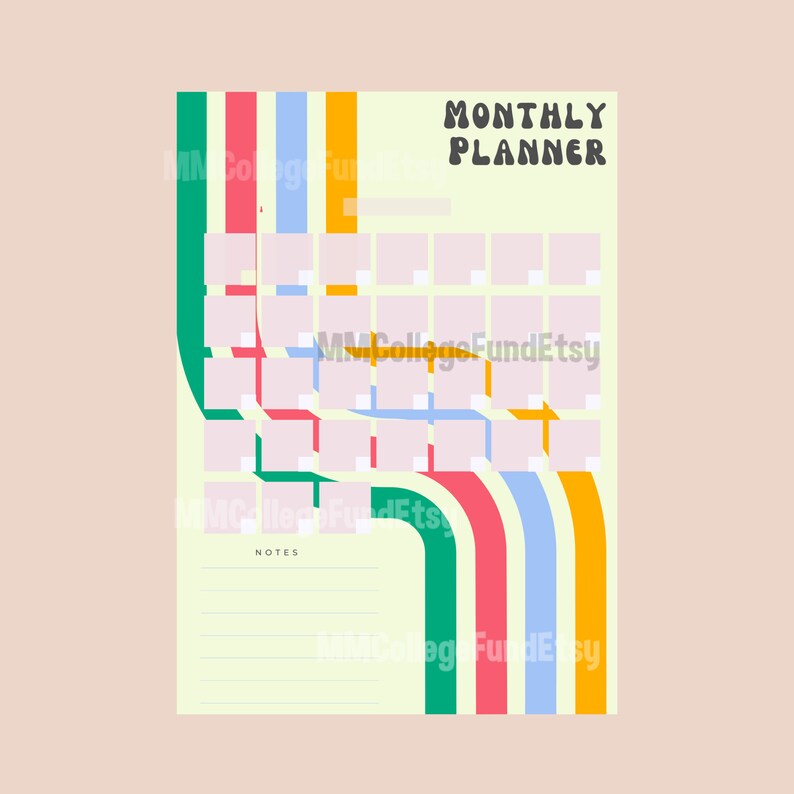 70s Vibe Retro Groovy Theme Digital Planner iPad Planner Daily Planner ...