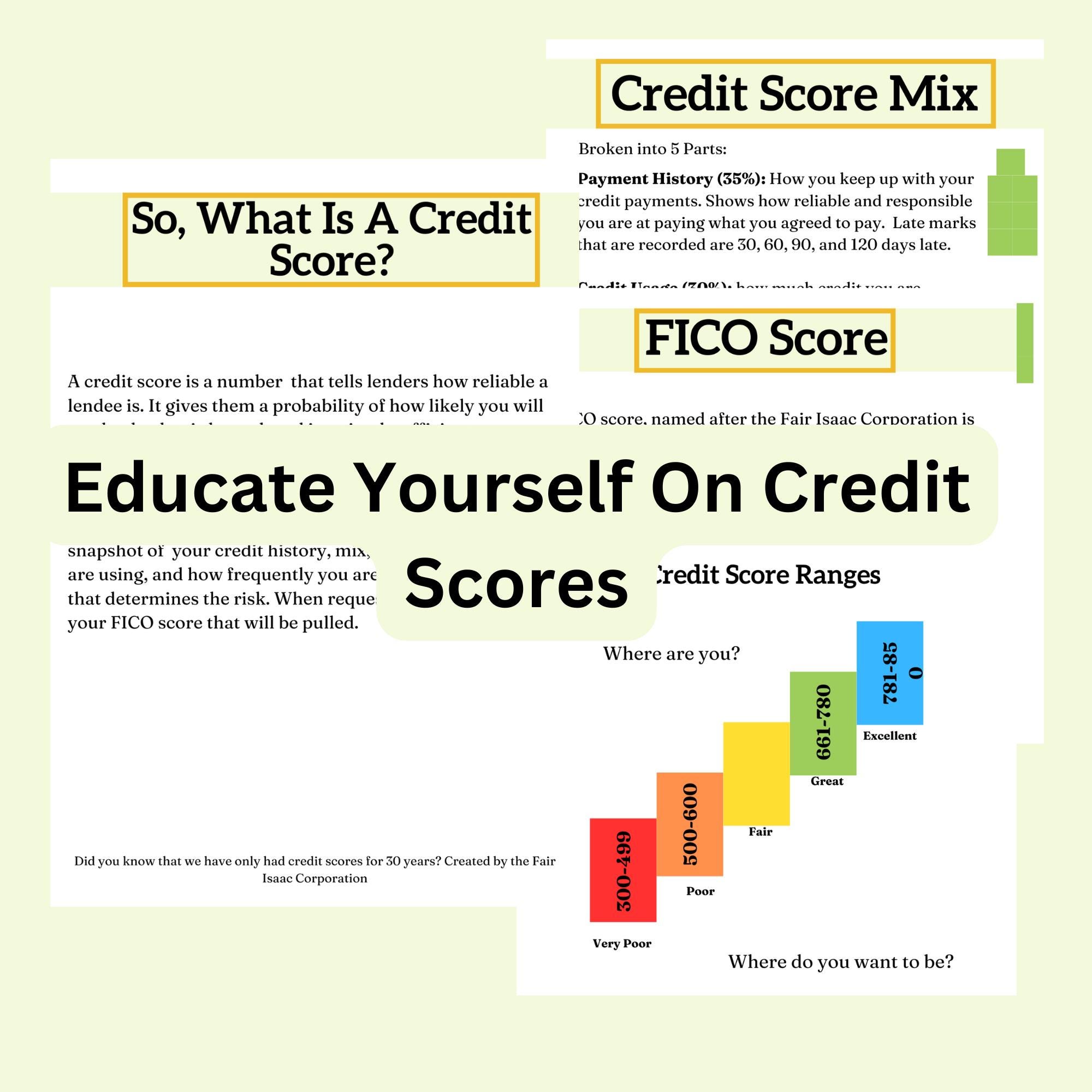 Credit Score Workbook: DIY Credit Repair Tracker (ebook) - Etsy