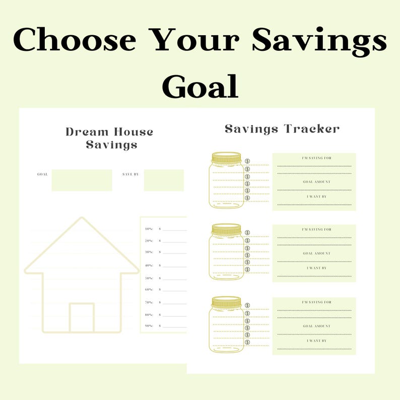 Savings Challenge Book, Money Tracker, Income and Expenses Spreadsheet ...