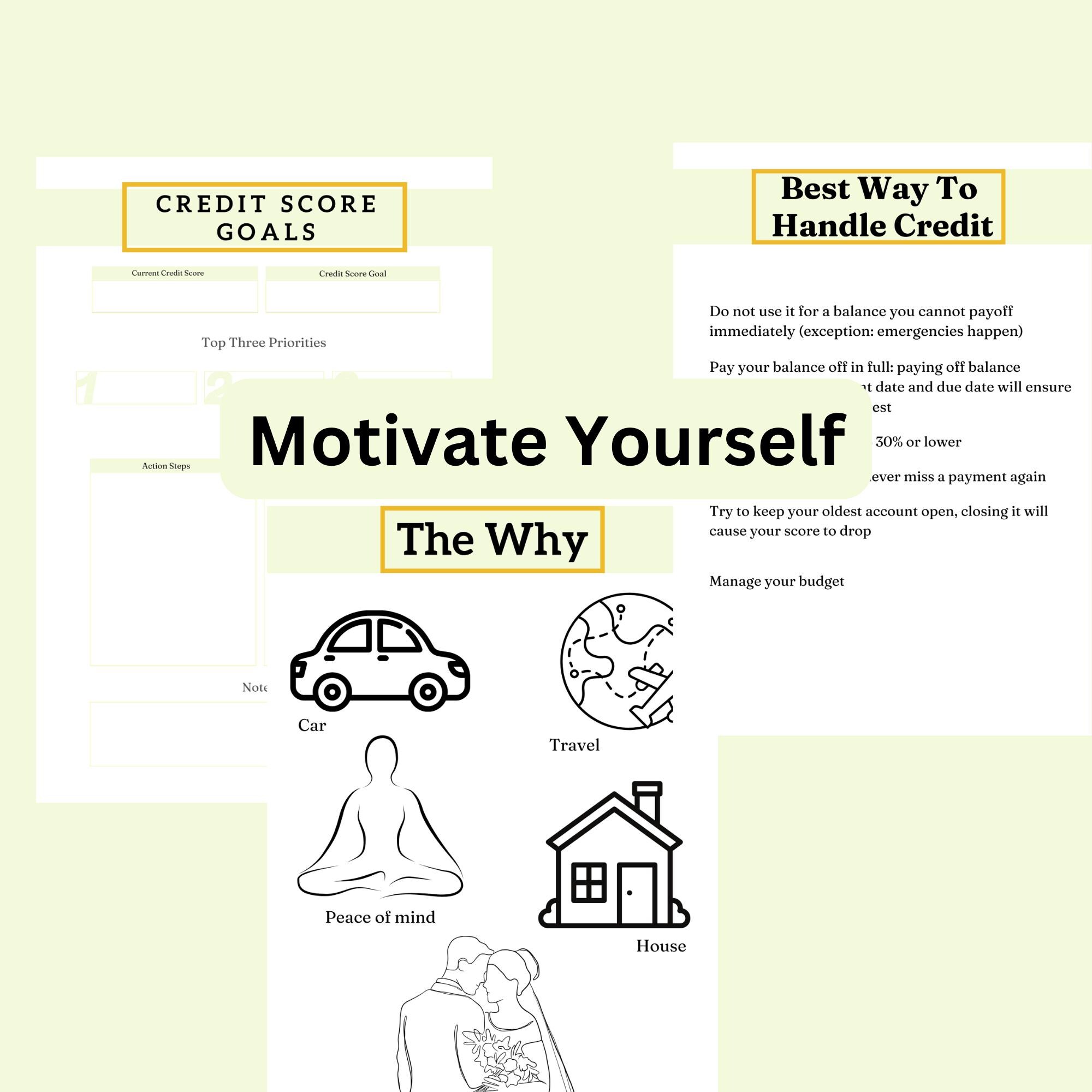 Credit Score Workbook: DIY Credit Repair Tracker (ebook) - Etsy