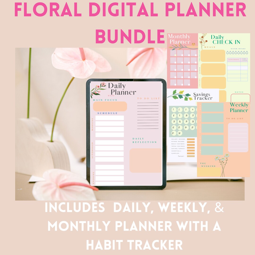 Floral ADHD Focus Brain Dump Planner Packet - Etsy