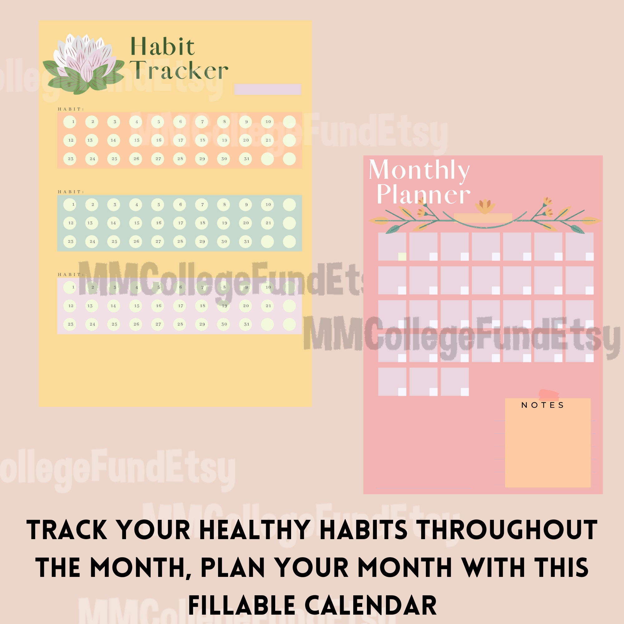 Floral ADHD Focus Brain Dump Planner Packet - Etsy